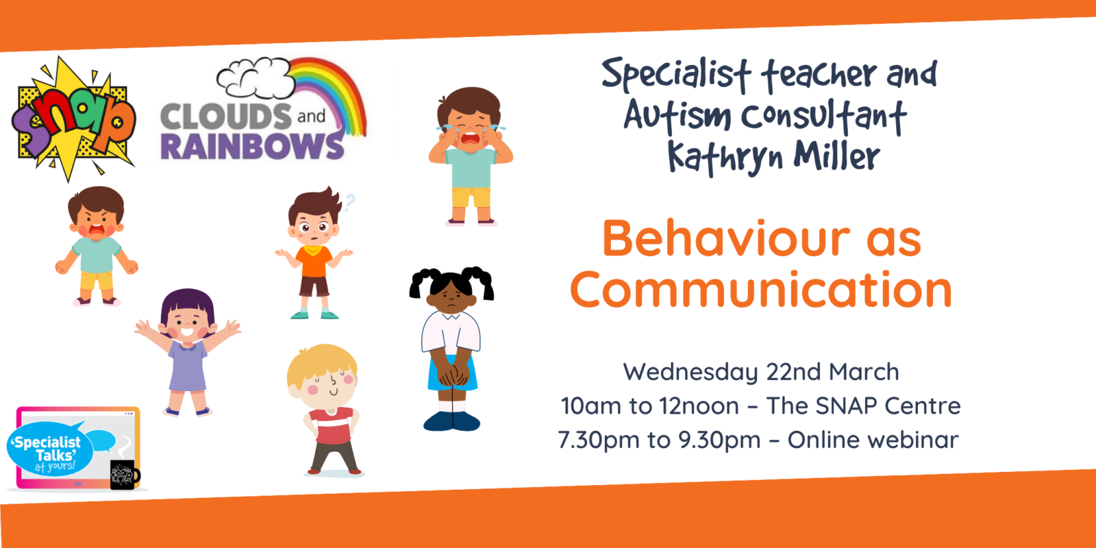 Behaviour as Communication with Kathryn Miller - SNAP Charity