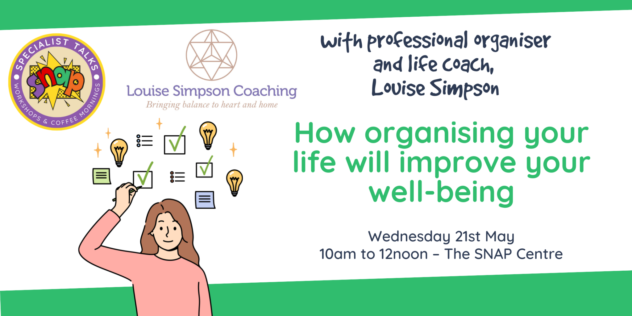 How organising your life will improve your well-being with Louise ...